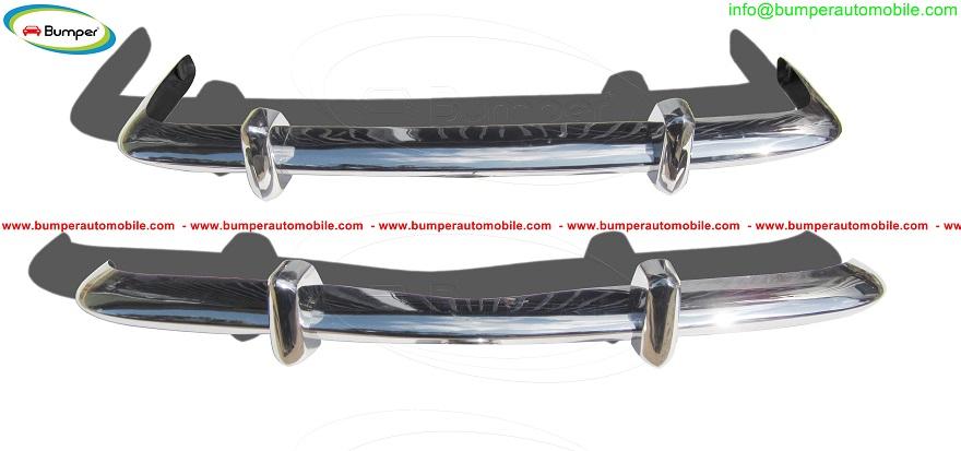 Volkswagen Karmann Ghia Euro style bumpers in stainless steel